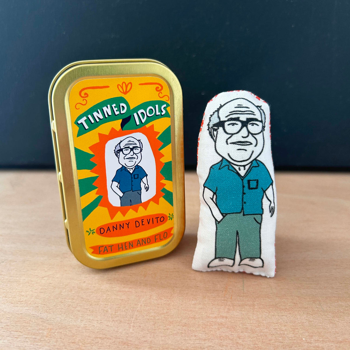 Danny Devito - Tinned Idol Mini doll – Fat Hen And Flo
