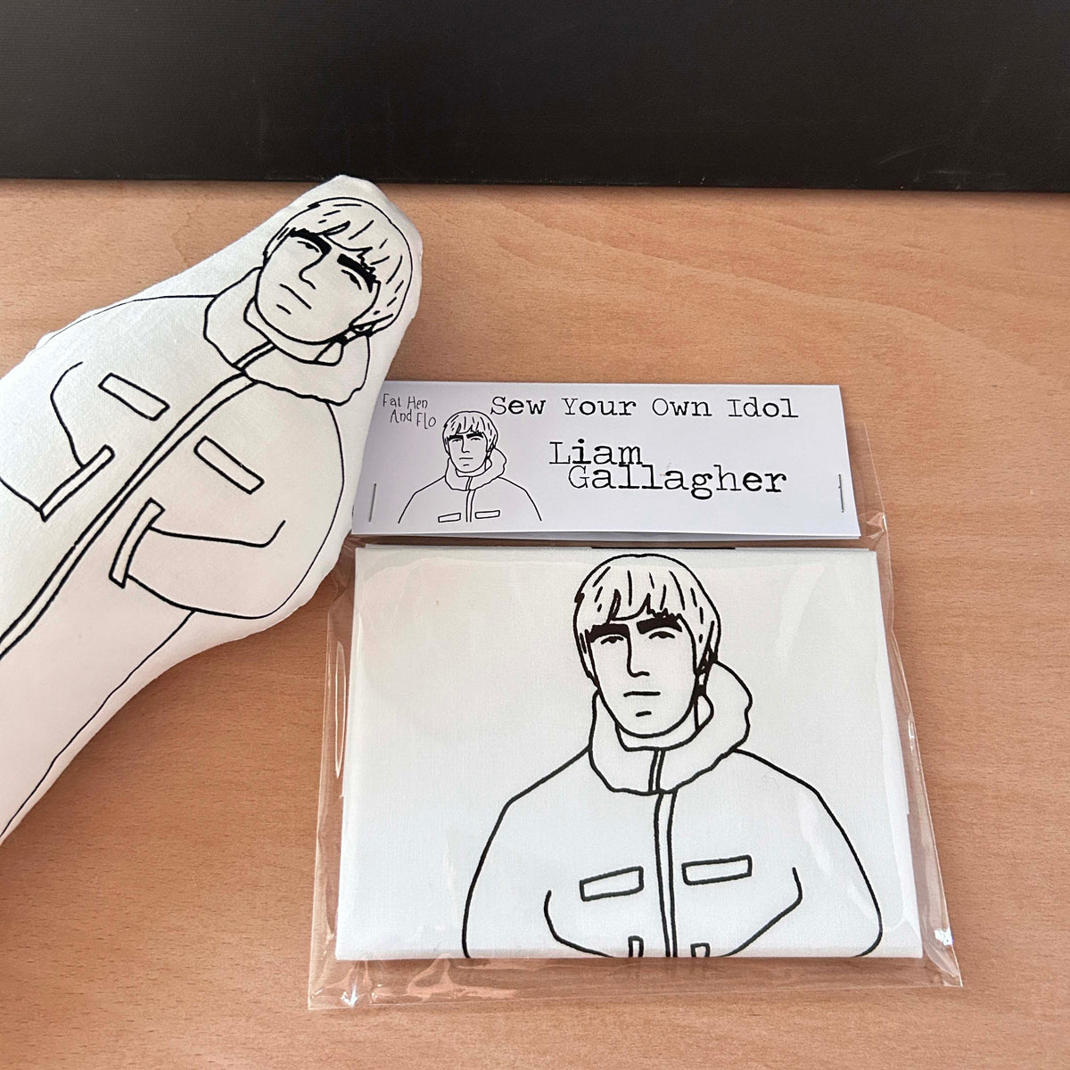 Liam Gallagher- Sew Your Own Idol Kit – Fat Hen And Flo