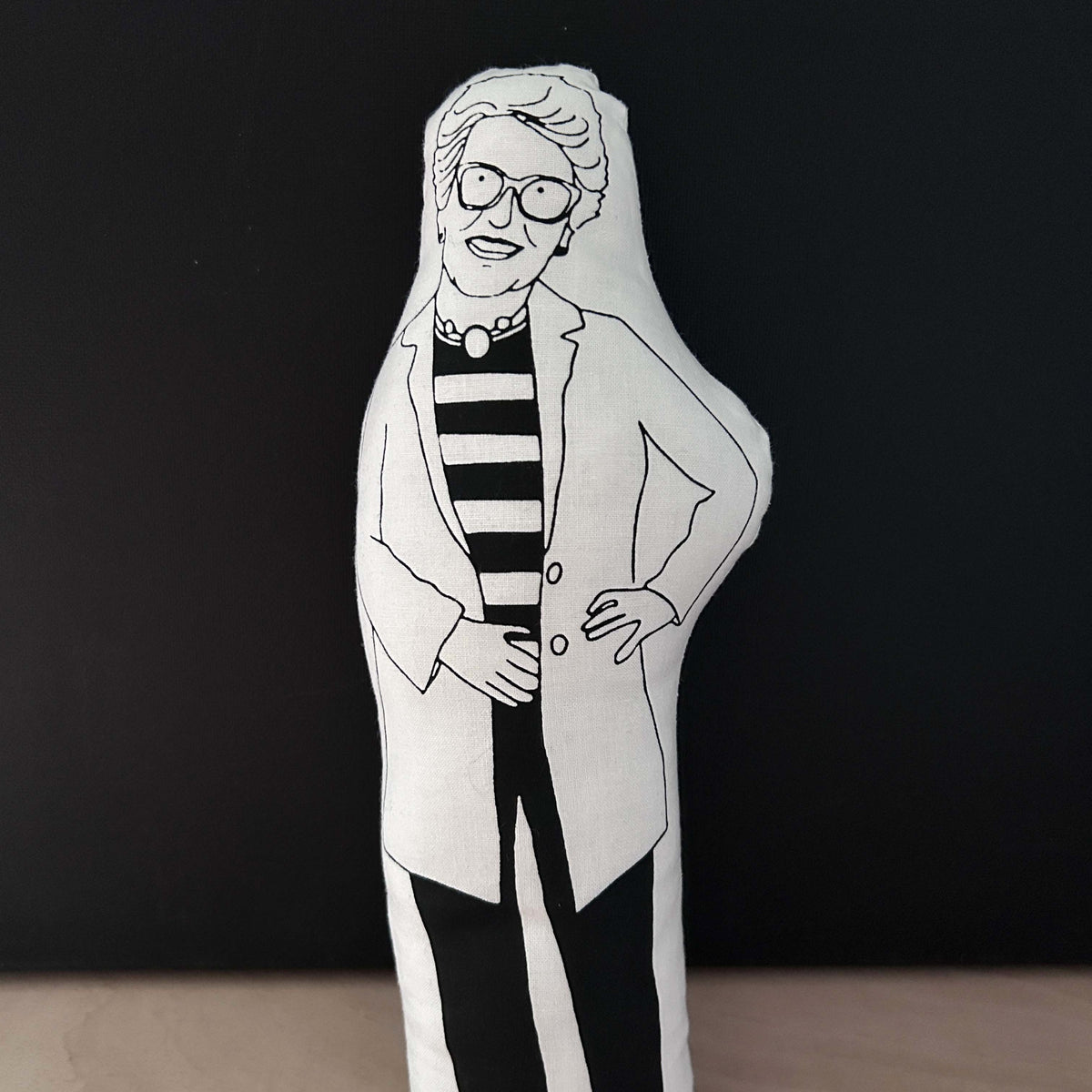 Prue Leith cushion doll – Fat Hen And Flo