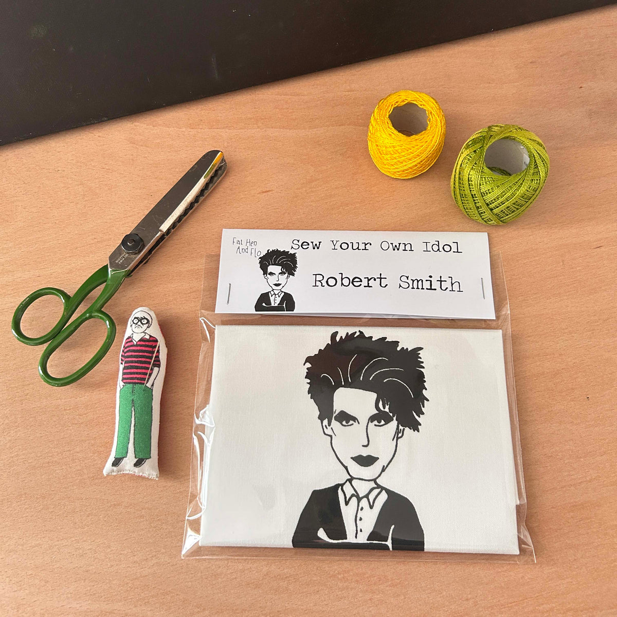 Robert Smith Sew Your Own Idol craft kit – Fat Hen And Flo