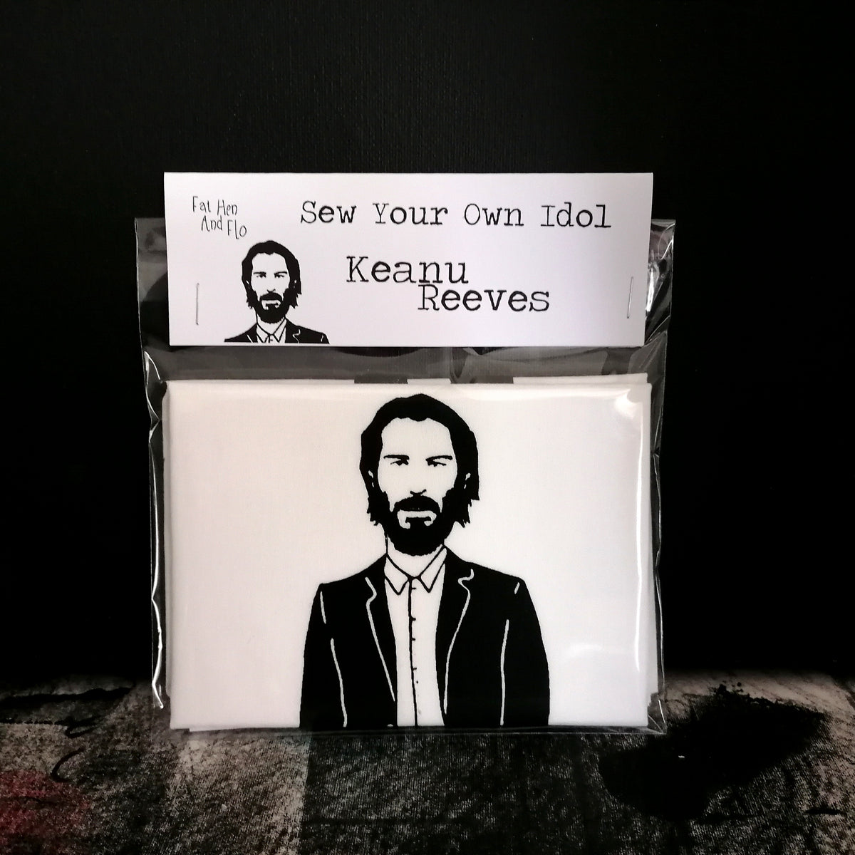 KEANU REEVES -Sew Your Own doll – Fat Hen And Flo